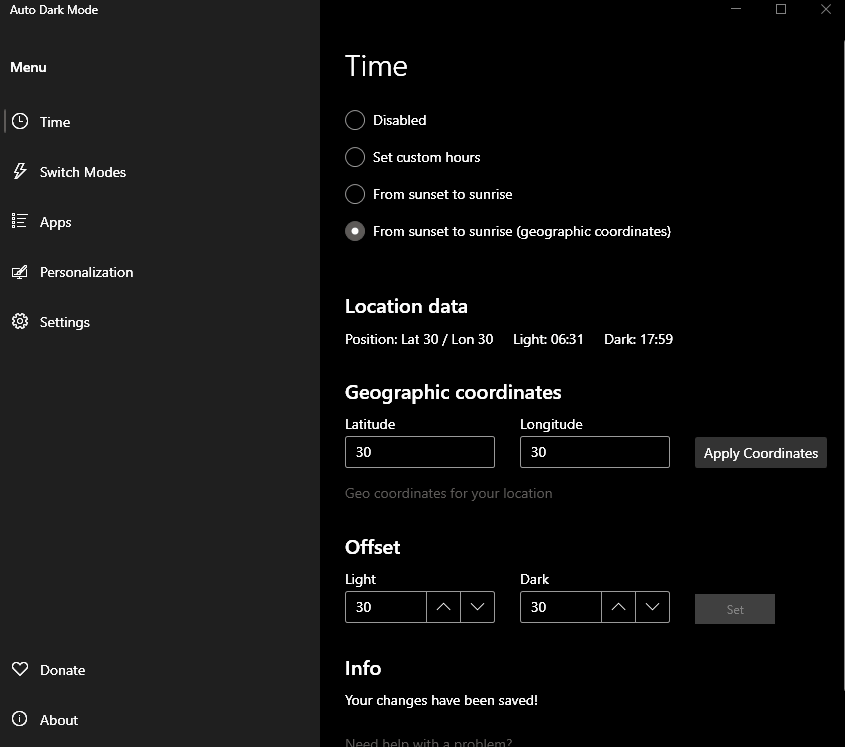Latitude and Longitude fields reset on click out · Issue #295 · AutoDarkMode/Windows-Auto-Night ...
