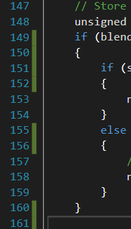 After HLSL tools is enabled, Visual Studio's "structure guide lines ...