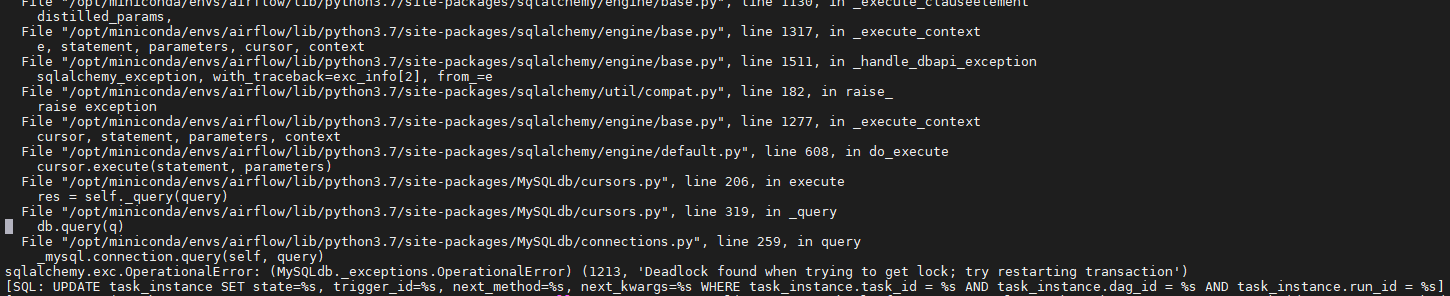 Airflow Trigger And Scheduler DataBase DeadLock · Issue #21817 · apache/airflow · GitHub