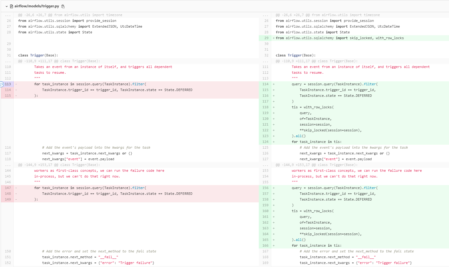 Airflow Trigger And Scheduler DataBase DeadLock · Issue #21817 · apache/airflow · GitHub