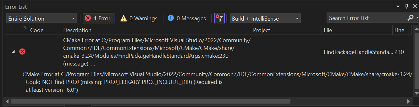 Cmake failes on windows with visual studio community · Issue #6719 · OSGeo/gdal · GitHub