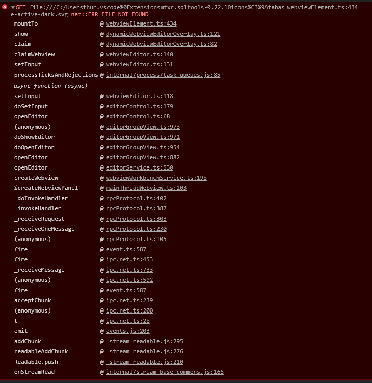 Blank Screen appearing after installed sqltools · Issue #639 · mtxr/vscode-sqltools · GitHub