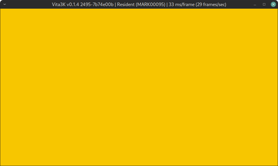 No image(yellow screen) on linux. · Issue #1687 · Vita3K/Vita3K · GitHub