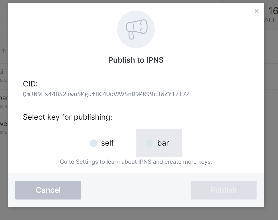 Ipns Cid Should Have Association With Cid In Files Tab · Issue 2663 · Ipfsipfs Desktop · Github