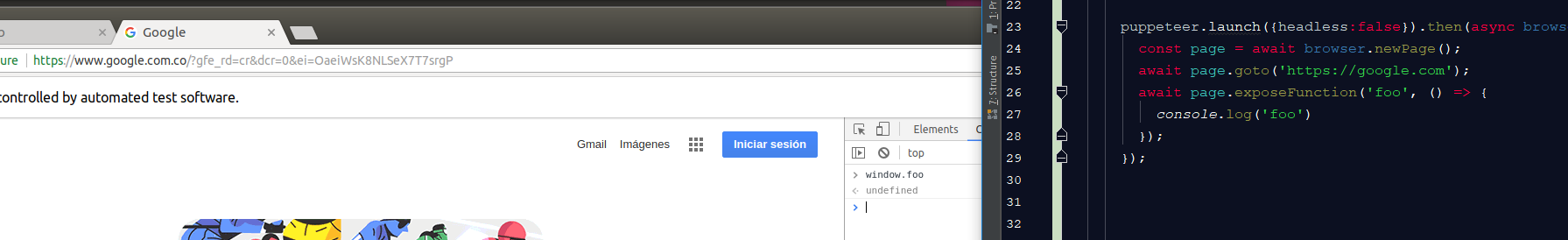 exposeFunction() does not work after goto() · Issue #2170 · puppeteer/puppeteer · GitHub