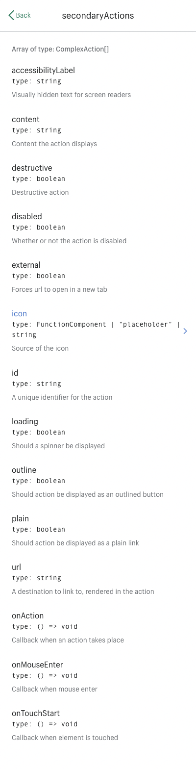 [polaris.shopify.com] Modal props table feedback — unclear how to create tertiary action · Issue ...