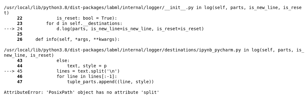 Labml is stuck · Issue #60 · labmlai/labml · GitHub