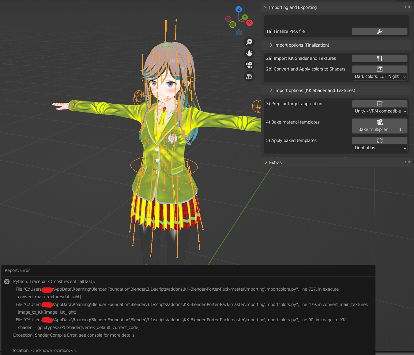 2b) convert and apply colors to shaders multiple errors · Issue #129 · FlailingFog/KK-Blender ...