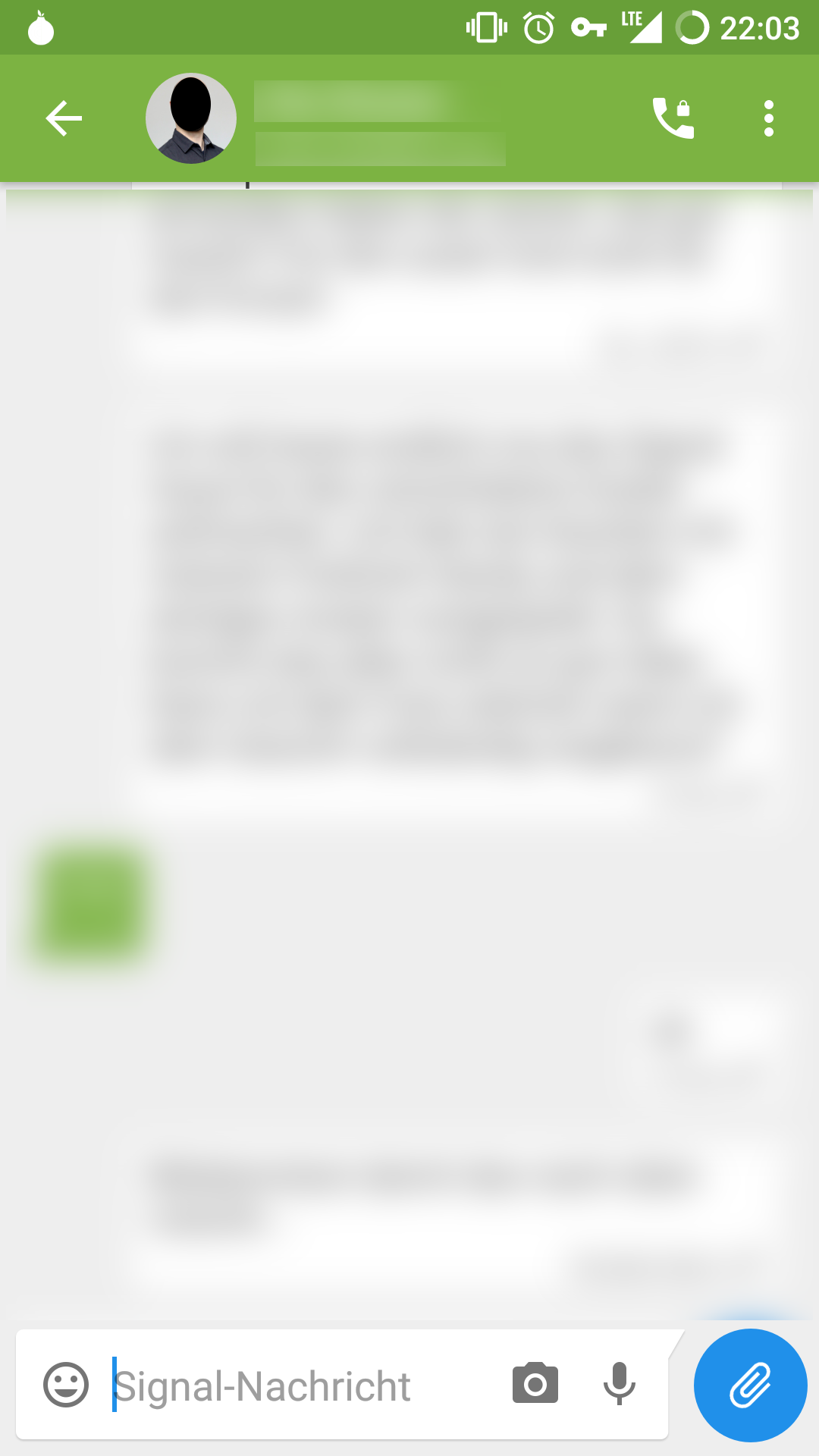 Signal profile avatar out of frame (cropped) when viewing profile ...