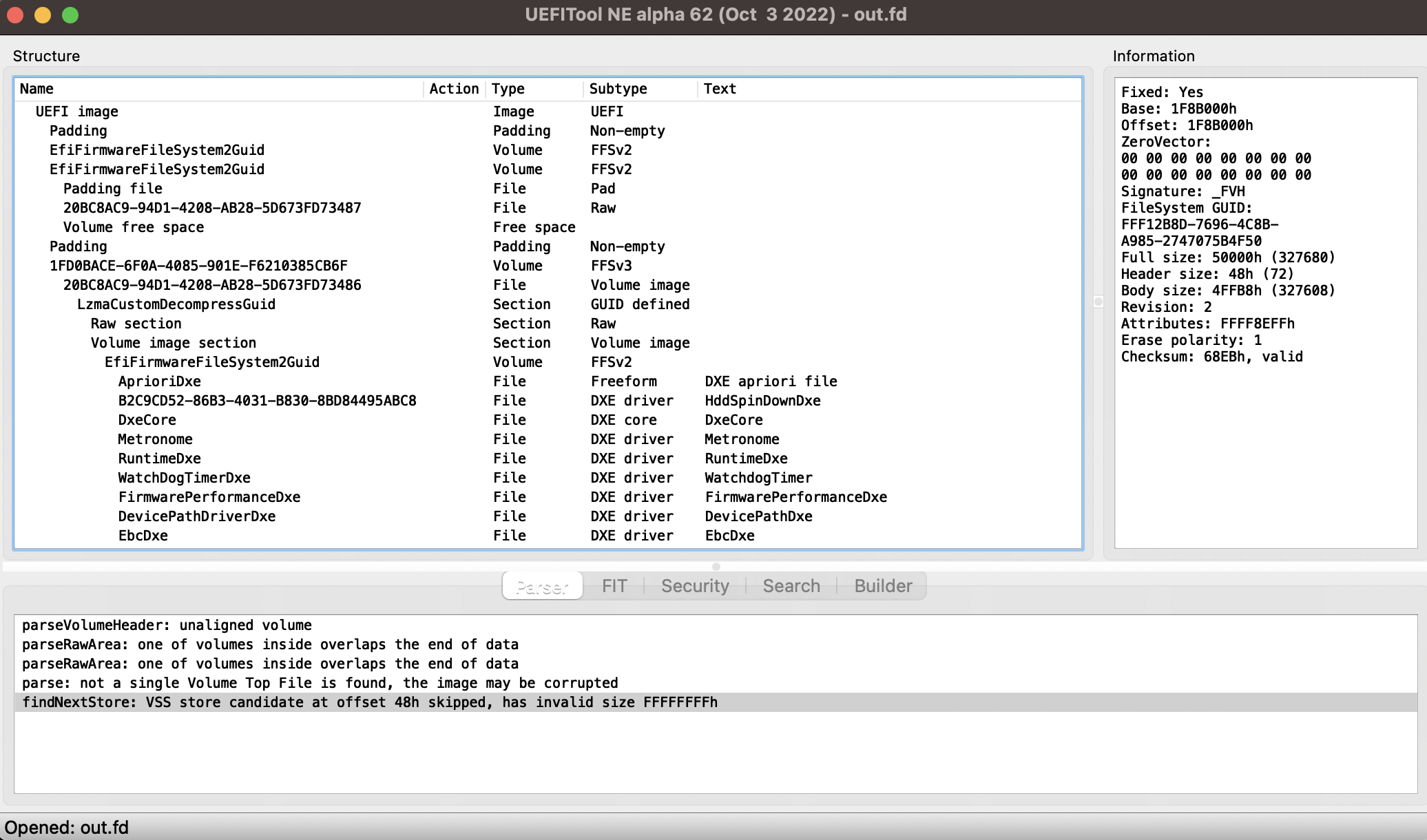 Segfault while loading firmware for Lenovo Yoga 7 · Issue #338 · LongSoft/UEFITool · GitHub