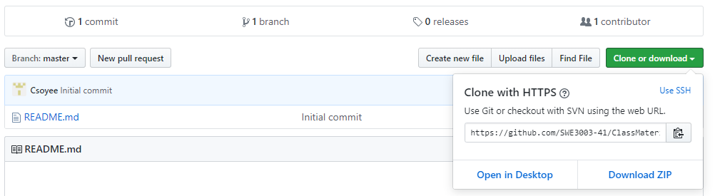 GitHub - SWE3003-41/ClassMaterial: git guide, assignment notification ... etc