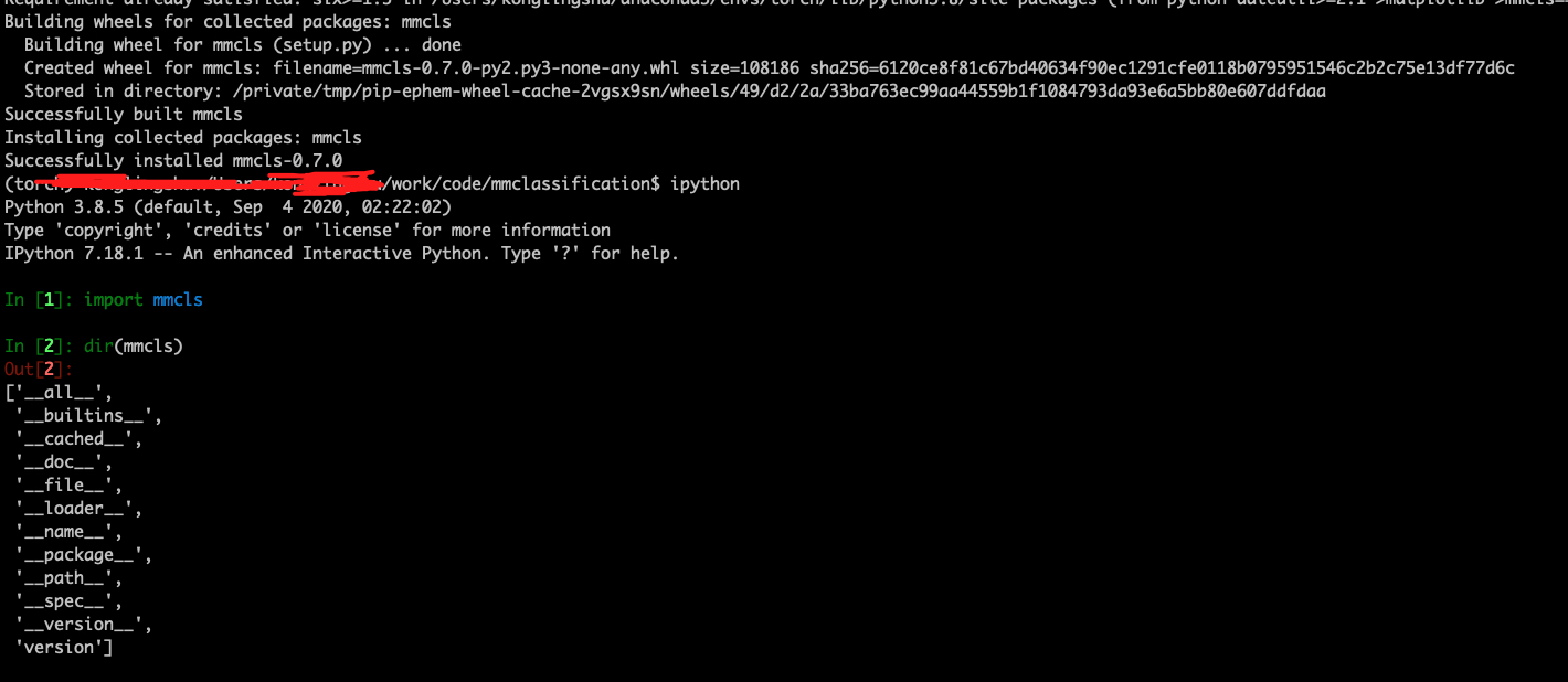 cannot find mmcls.core after installed · Issue #133 · open-mmlab/mmpretrain · GitHub