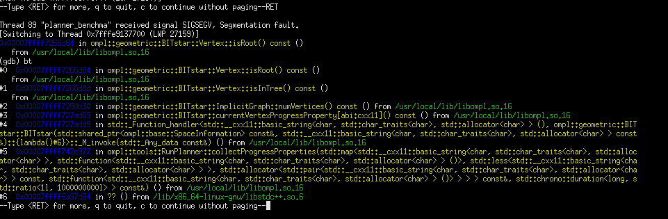 Bit Is Failing When Added To A Benchmark · Issue 779 · Ompl Ompl · Github