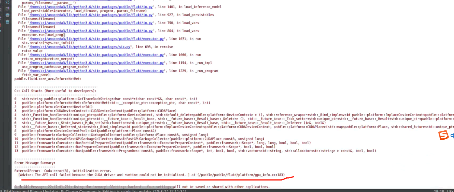 Paddledetection 运行yolov3，使用python Multiprocessing报cuda Driver And Runtime Could Not Be