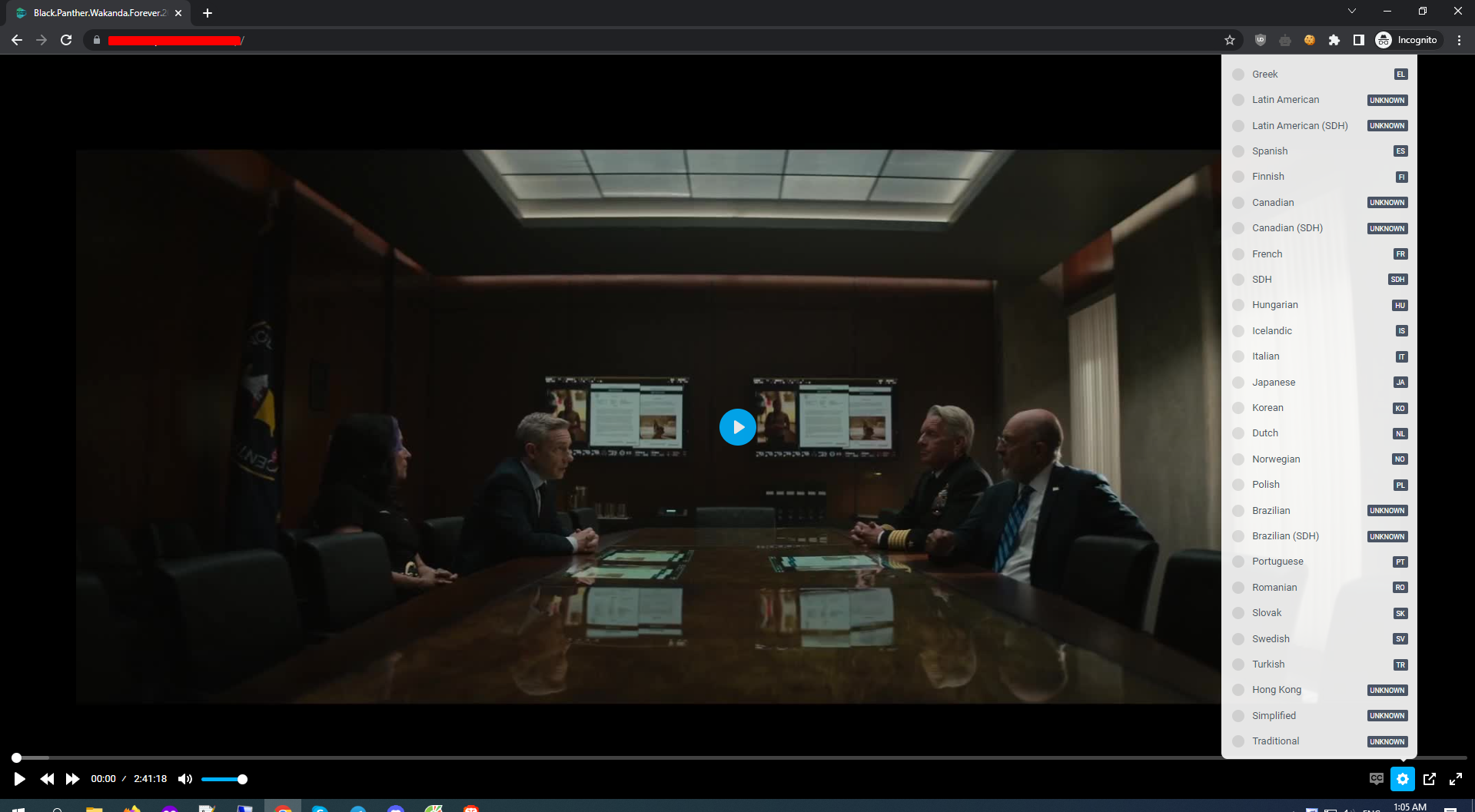 subtitle selection box is too big, can't zoom out and can't scroll up ...