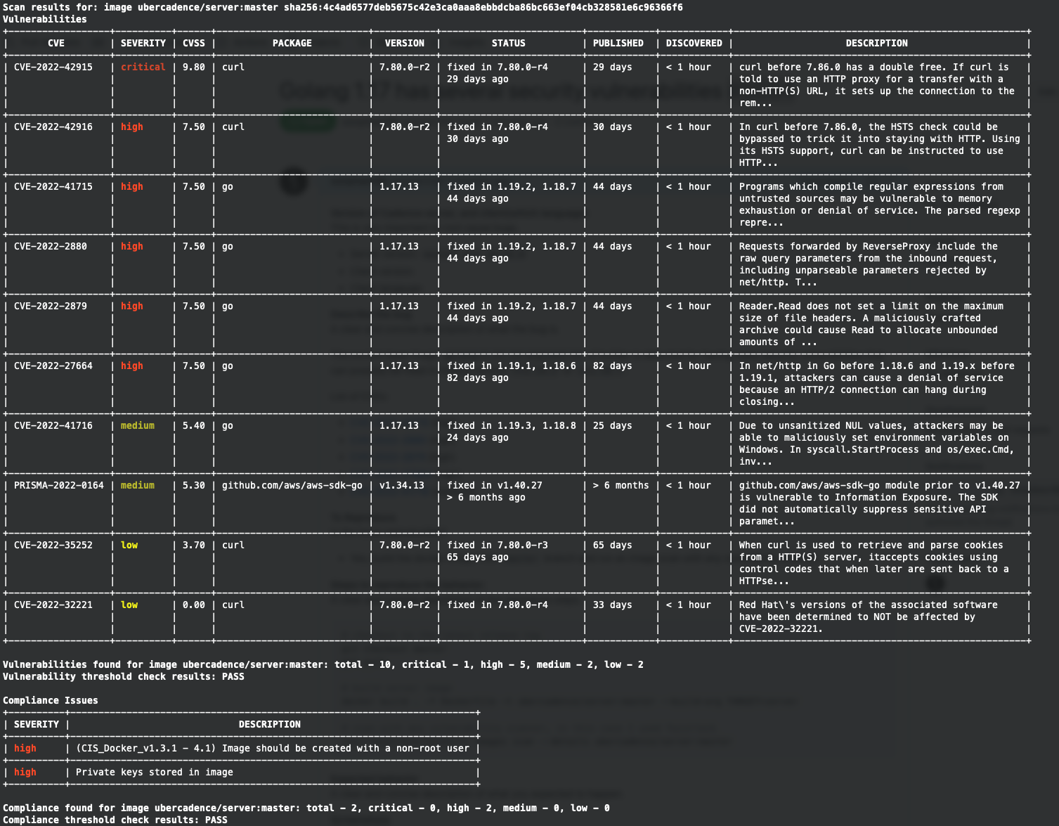 Golang 117 Has Several Security Vulnerabilities · Issue 5034 · Cadence Workflowcadence · Github 9922