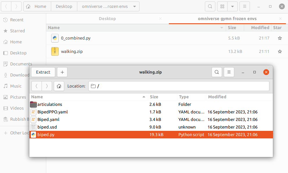 GitHub - sujitvasanth/OmniIsaacGymEnvs_freezethaw: helper script to easily load/save different ...