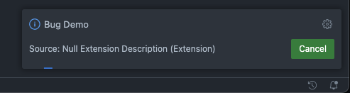 Extension metadata is not loaded if `extensionDevelopmentPath` points outside of the ...