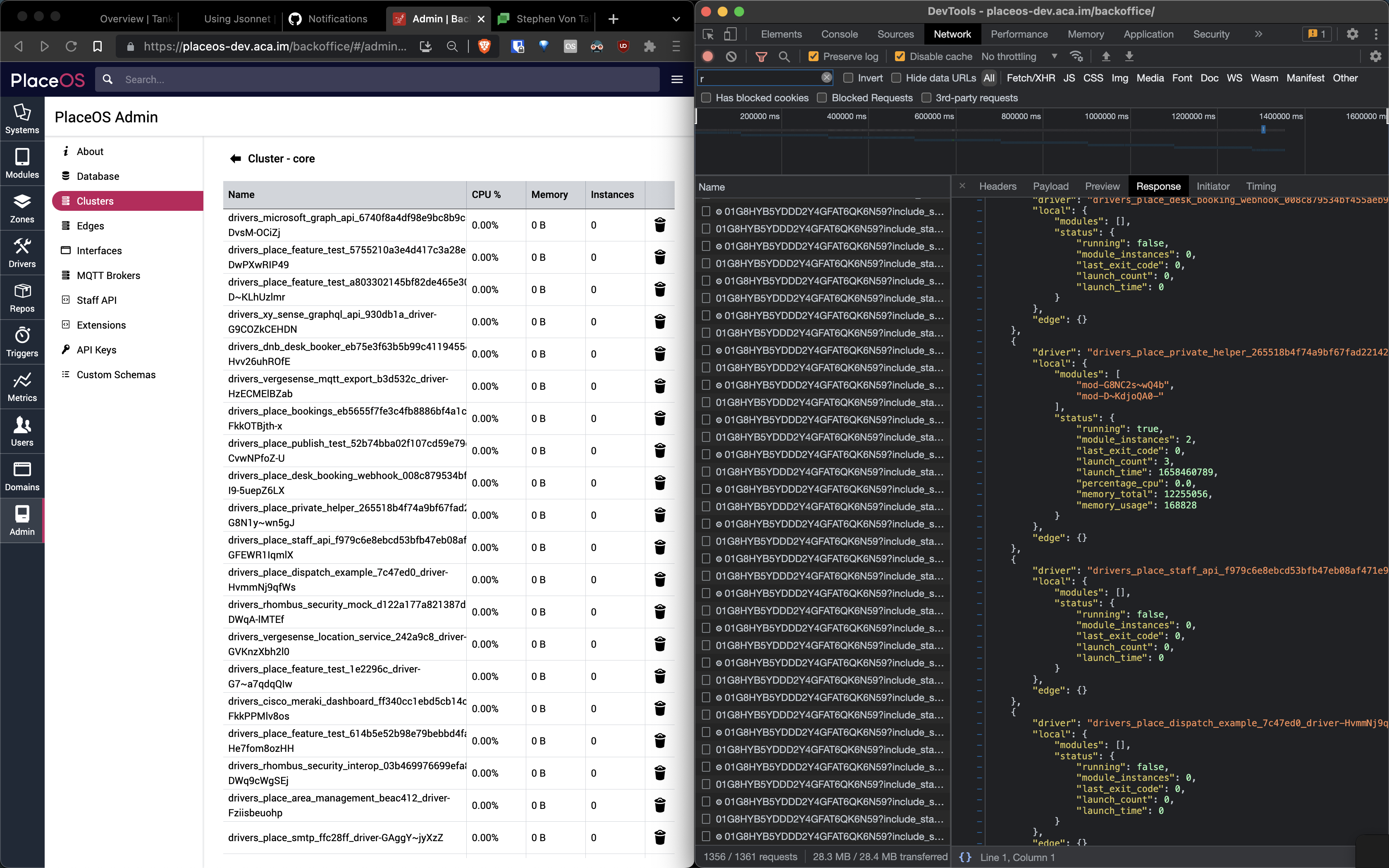 Cluster page does not represent data returned from the API · Issue #275 · PlaceOS/backoffice ...