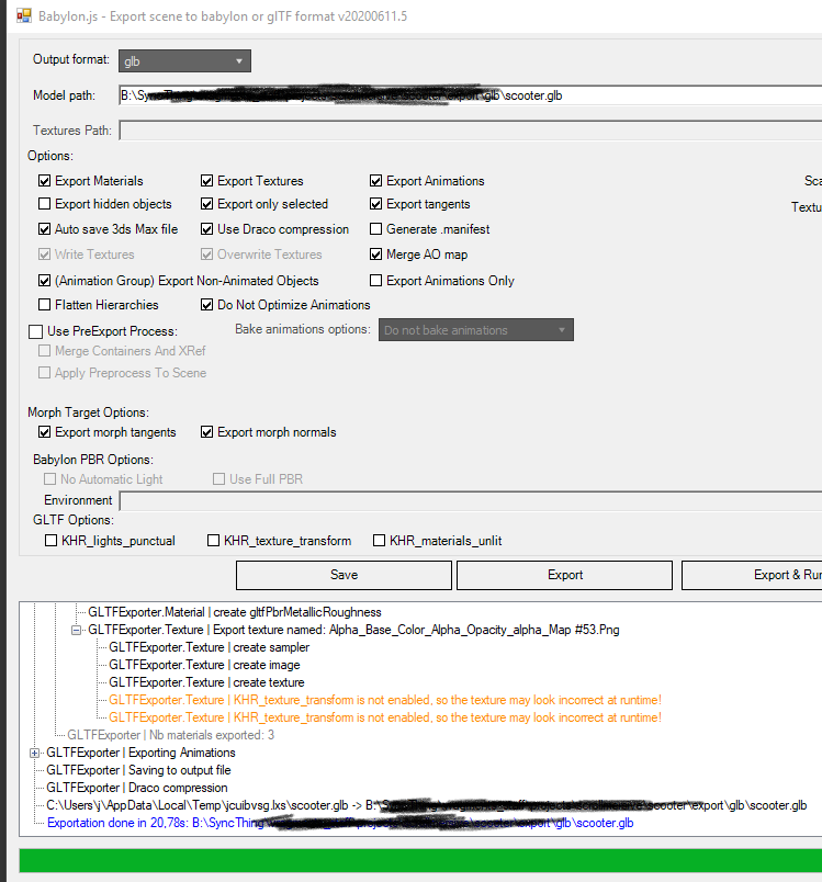 3dsMax 2021: Draco compression not working with .gltf · Issue #843 · BabylonJS/Exporters · GitHub