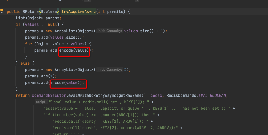 RBoundedBlockingQueue.offer used an unexpected serializer · Issue #4626 · redisson/redisson · GitHub