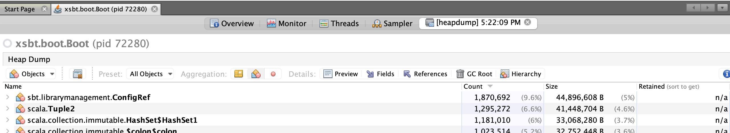 intern/flyweight ConfigRef · Issue #6721 · sbt/sbt · GitHub