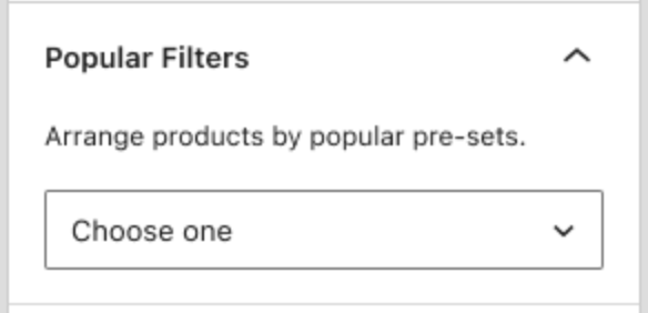 Product Query [3]: [Settings] Implement the Quick Display Presets · Issue #7621 · woocommerce ...