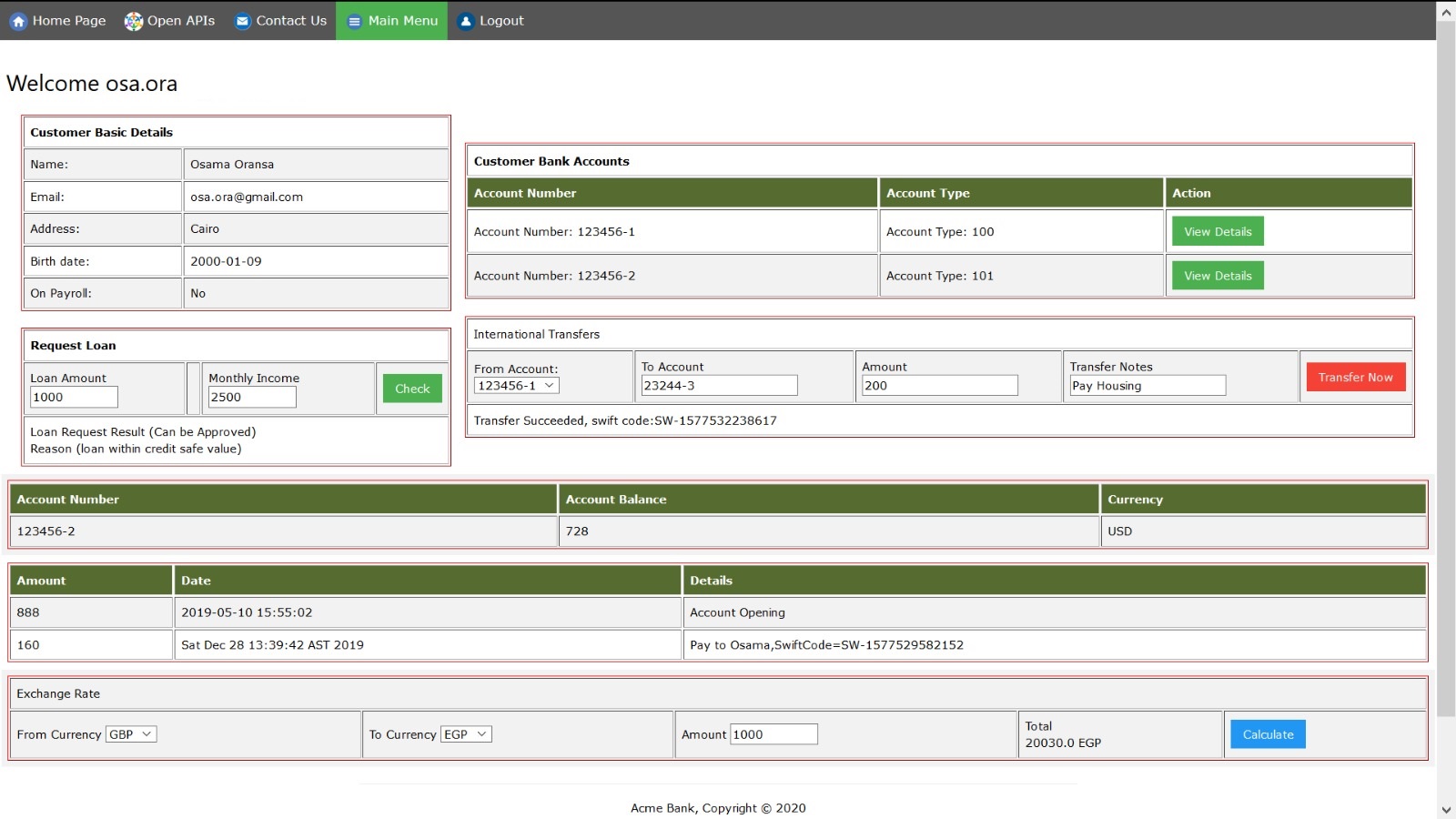 GitHub - osa-ora/AcmeInternetBankingApp
