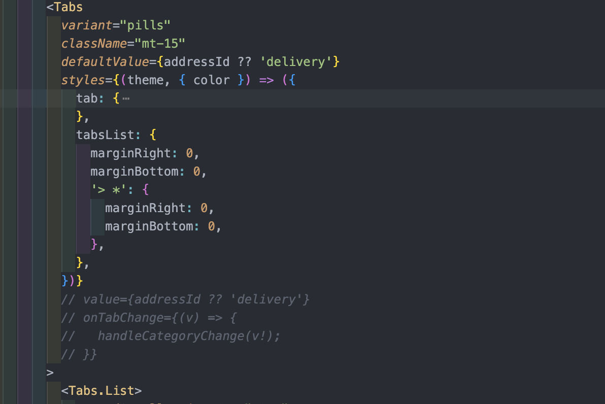TabsList - add spacing prop to control space between tabs · Issue #3139 · mantinedev/mantine ...