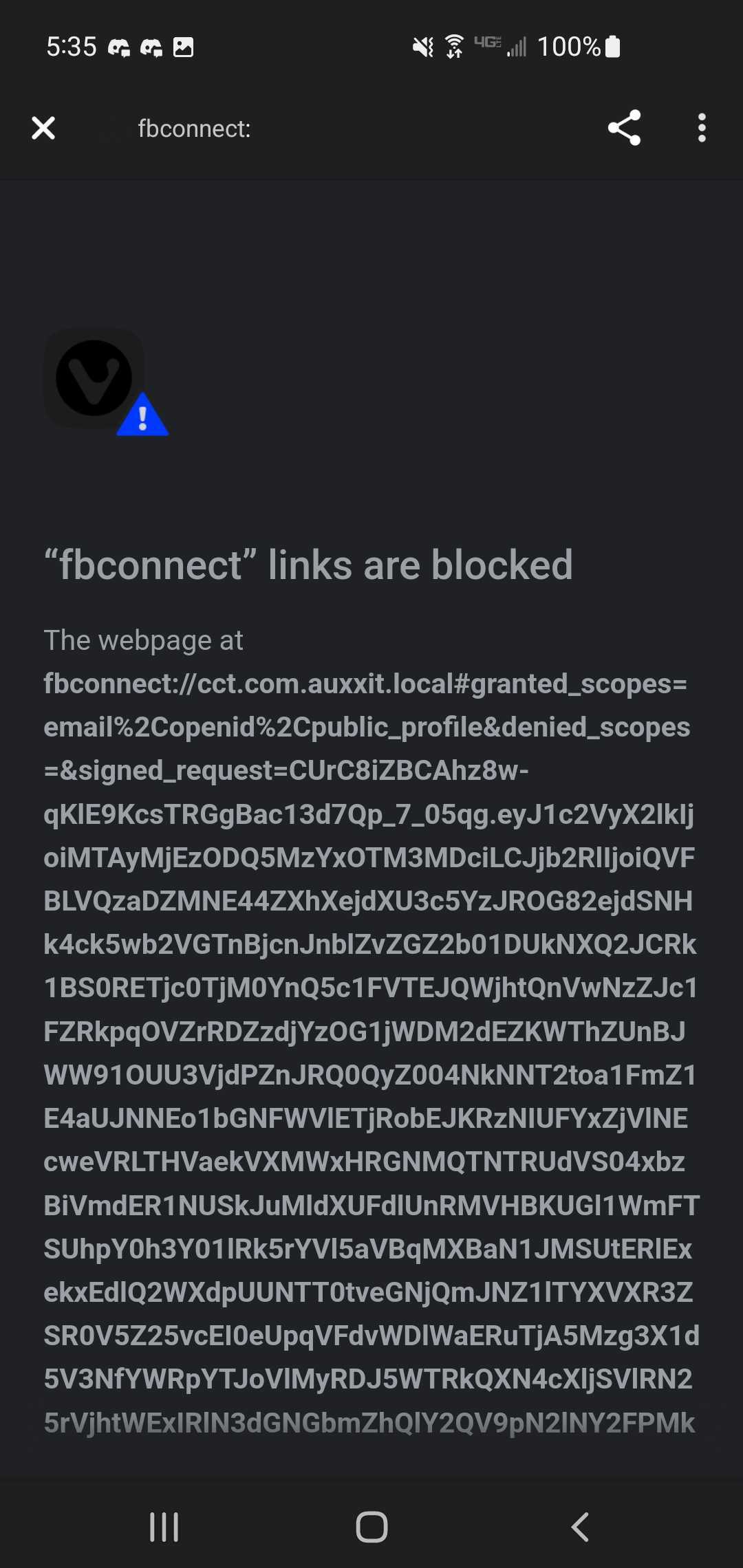 “fbconnect” Links Are Blocked · Issue 265 · Thebergamoreact Native Fbsdk Next · Github