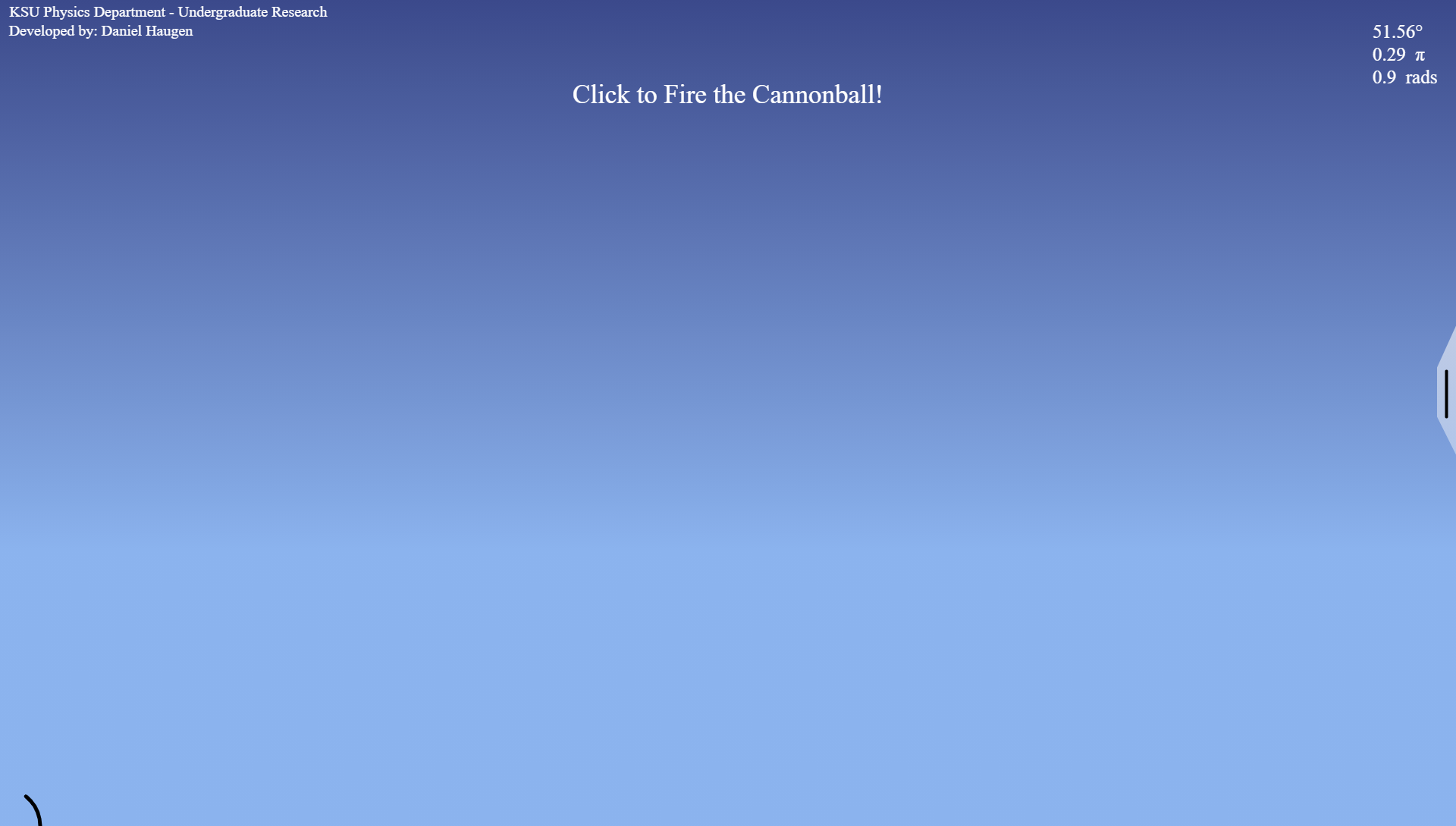 GitHub - DanielHaugen/KSU-JS-Cannonball: A 2D Physics Simulation, created to demonstrate the ...