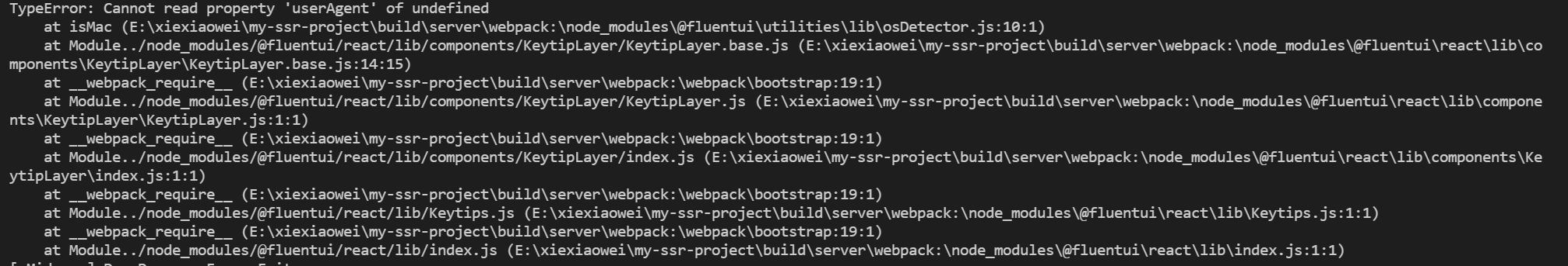FluentUI Not work in SSR mode, win.navigator.userAgent is not safe · Issue #19413 · microsoft ...