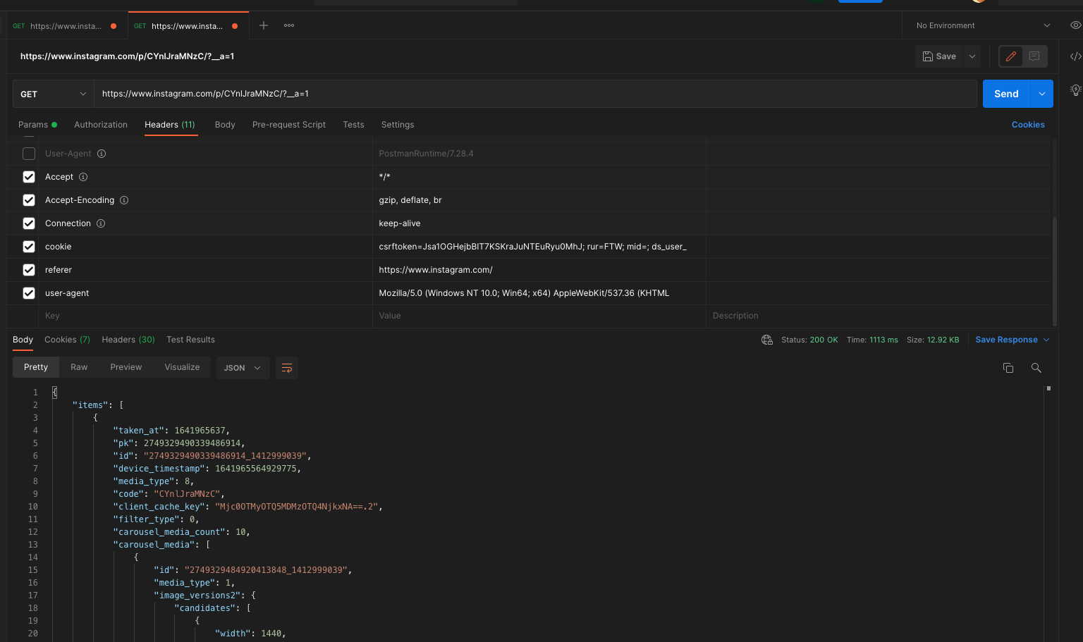 Media with this code does not exist · Issue #1016 · postaddictme/instagram-php-scraper · GitHub