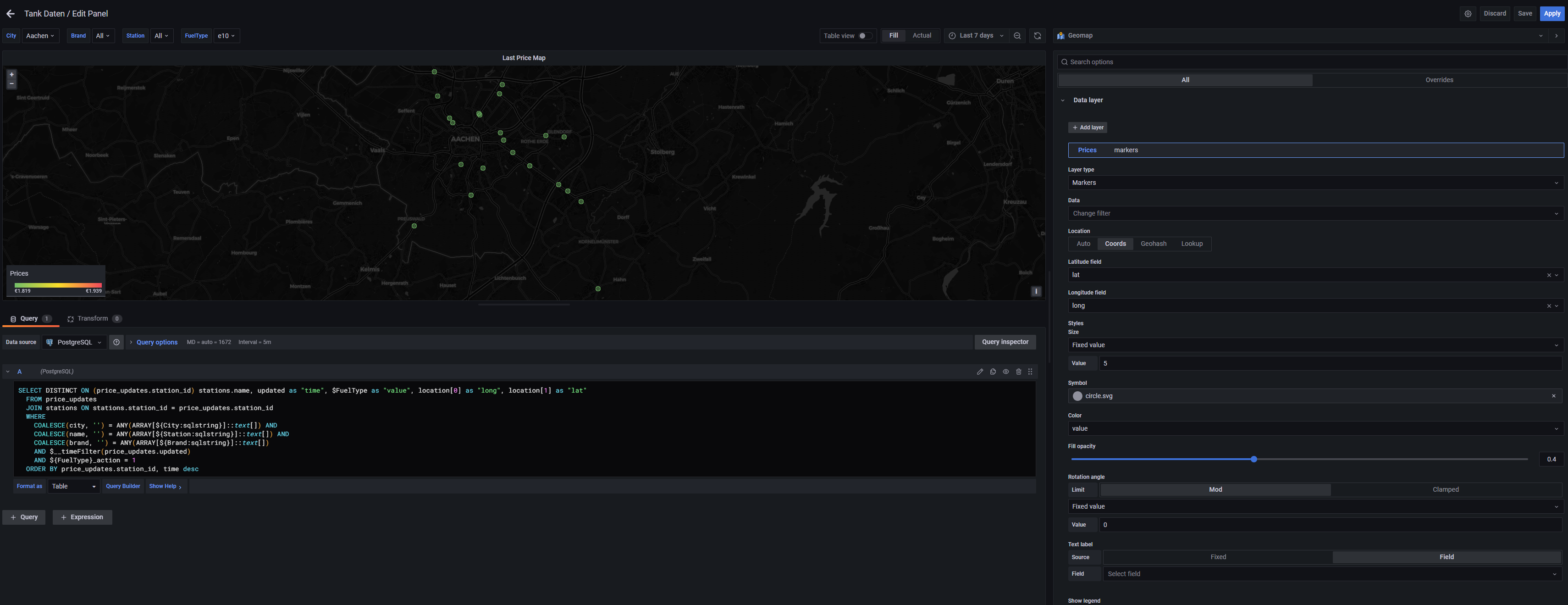 Geomap markers have wrong colors when using coords settings with color ...