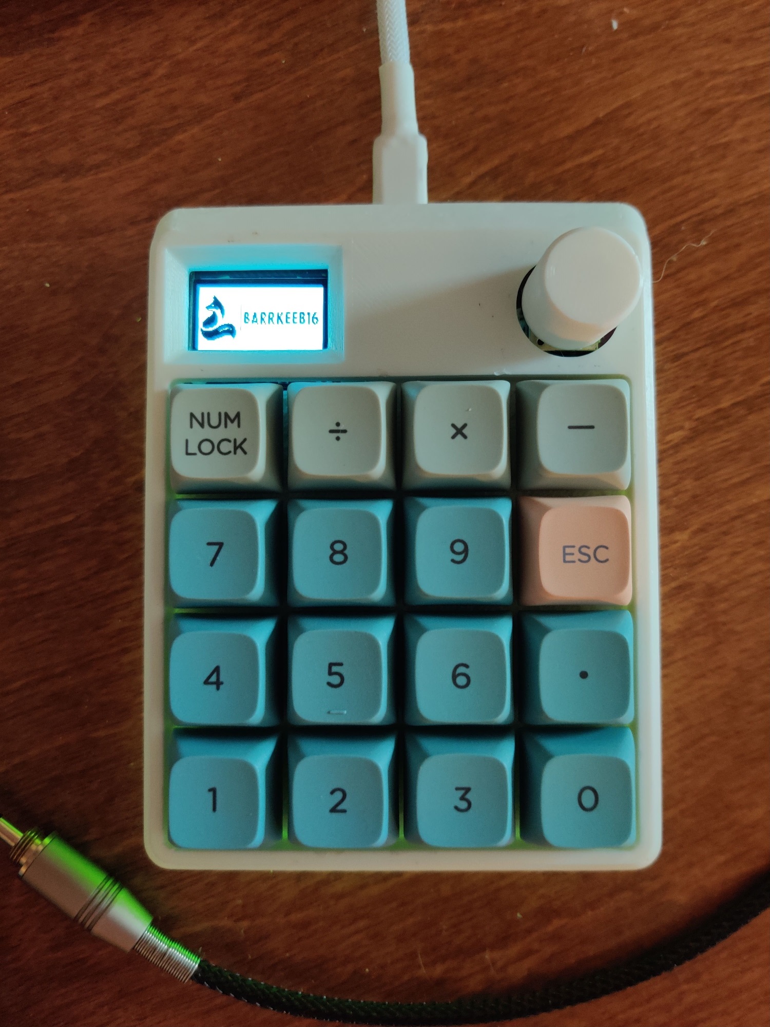 Github Masterkriegerbarrkeeb16 Macropad With 16 Keys Oled Display And Encoder Written In
