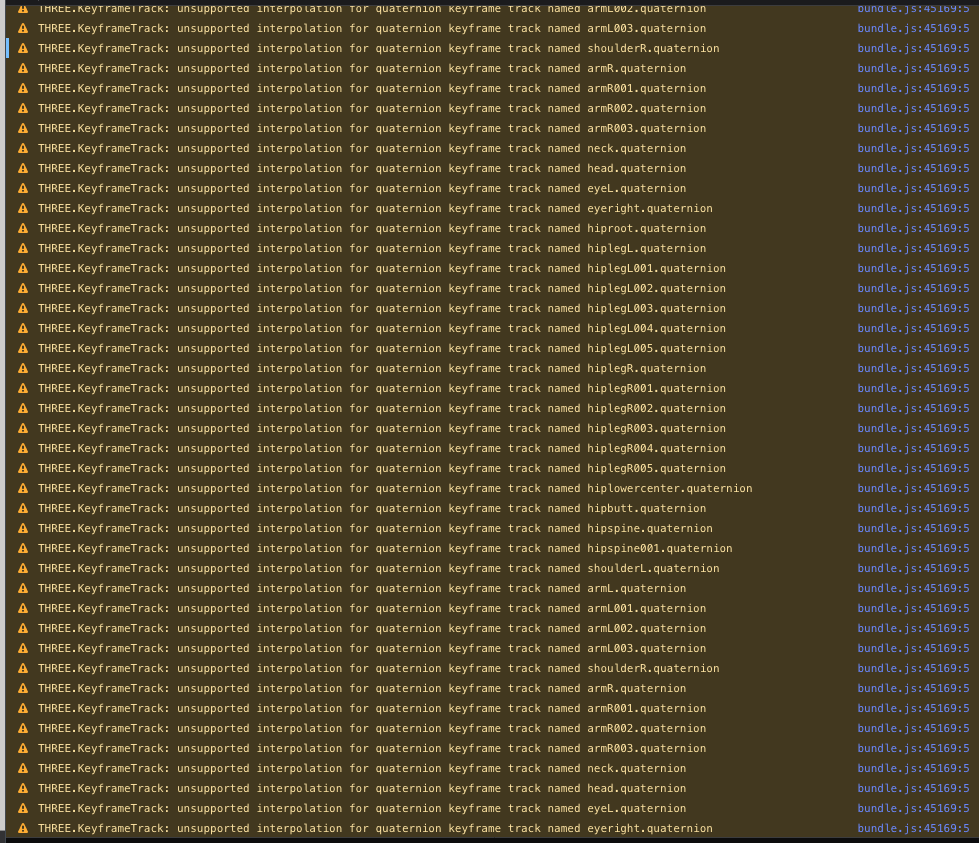GLTFLoader: Errors using CUBICSPLINE interpolation with rotation. · Issue #15416 · mrdoob/three ...