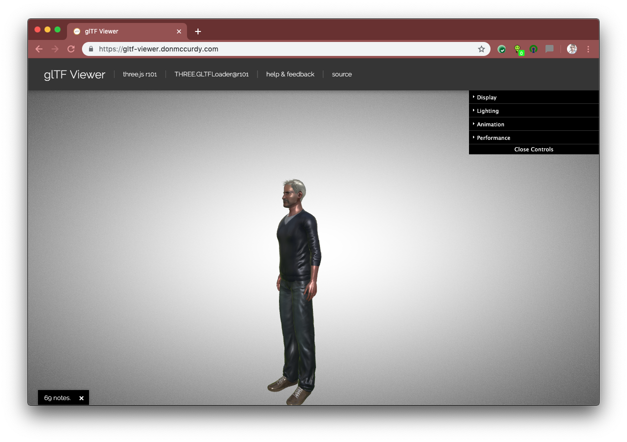 GLB model is very shiny and cuts off some of the model. · Issue #141 · donmccurdy/three-gltf ...