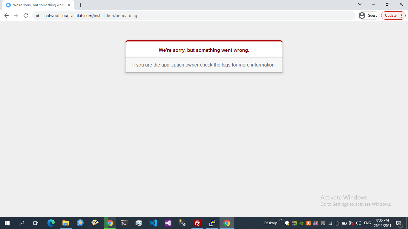 Error Installing Server · Issue 3470 · Chatwoot Chatwoot · Github