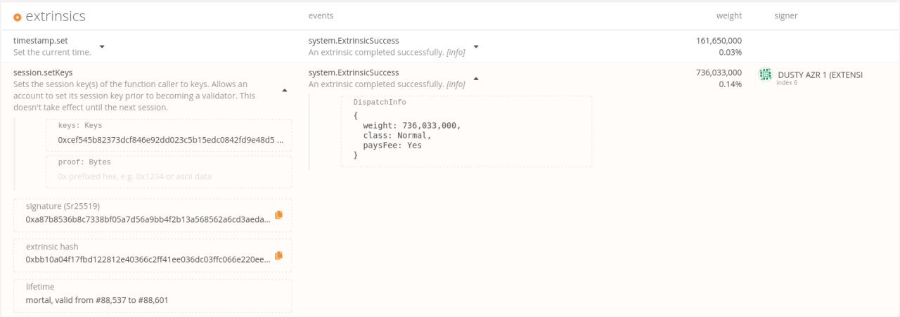 Session key change not updated at next session · Issue #365 · AstarNetwork/Astar · GitHub