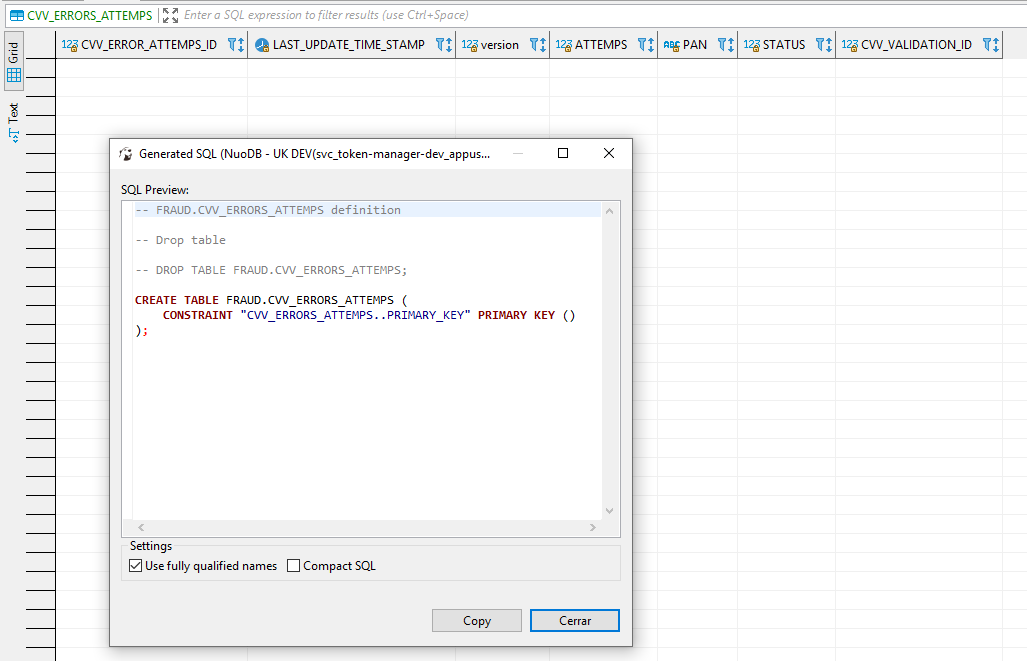 NuoDB generate DDL not working properly · Issue #8685 · dbeaver/dbeaver · GitHub