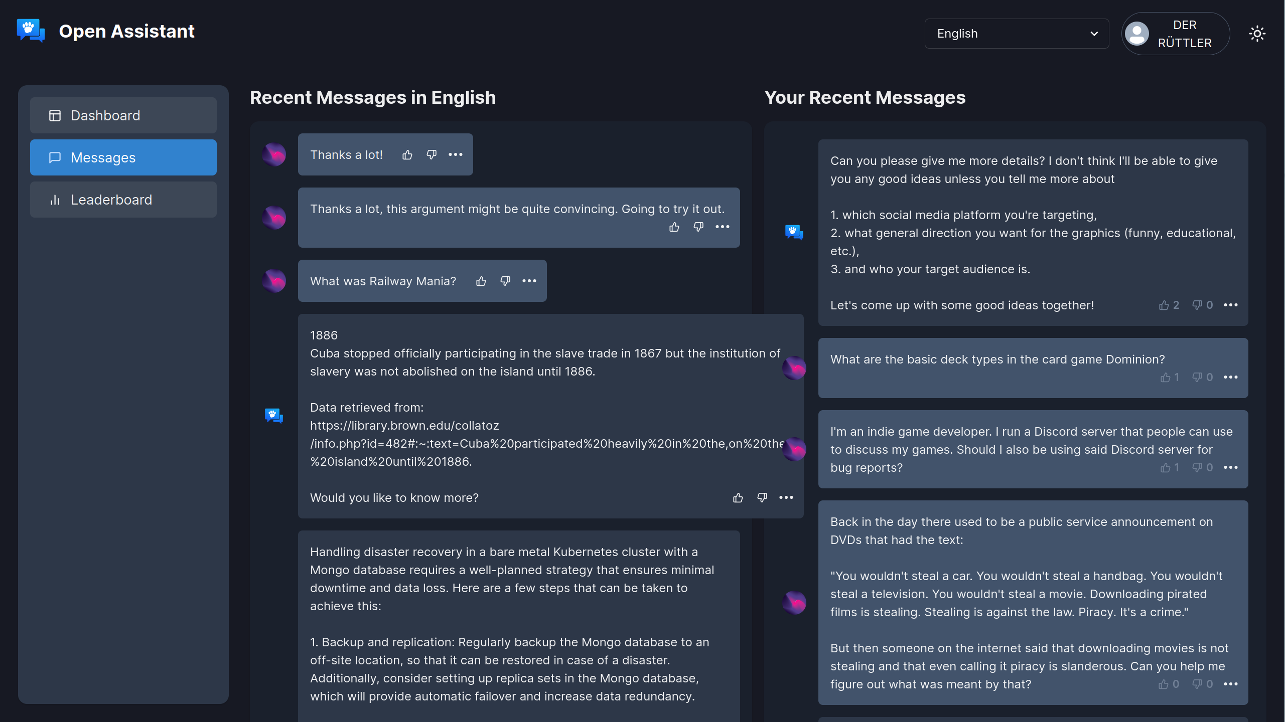 Minor graphical bug in messages tab if words are too long · Issue #1517 · LAION-AI/Open ...