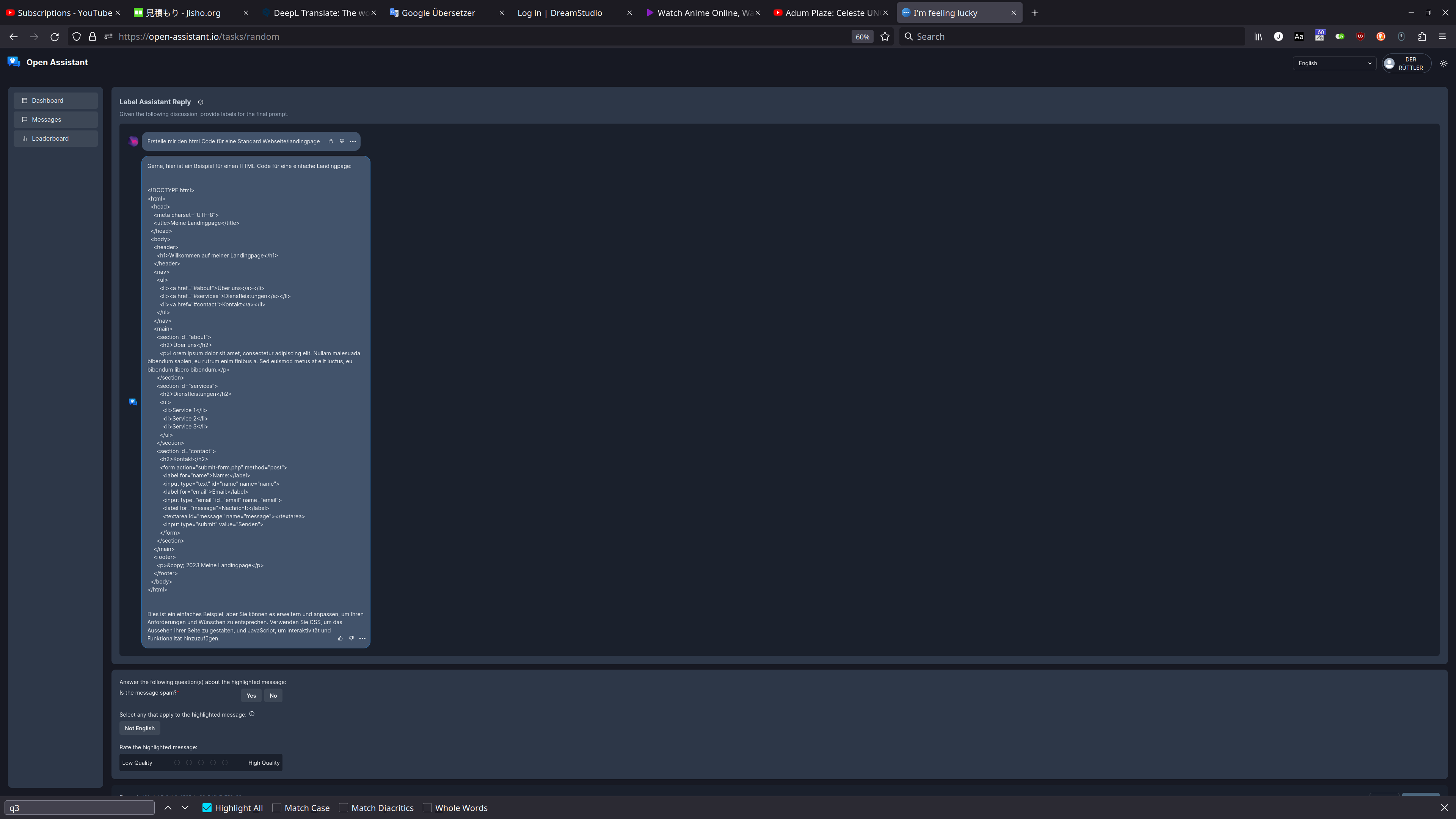 Language selection sometimes changes automatically to English · Issue #1411 · LAION-AI/Open ...