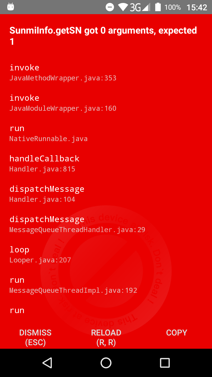 SunmiInfo.getSN got 0 arguments, expected 1 · Issue #1 · januslo/react-native-sunmi-info · GitHub