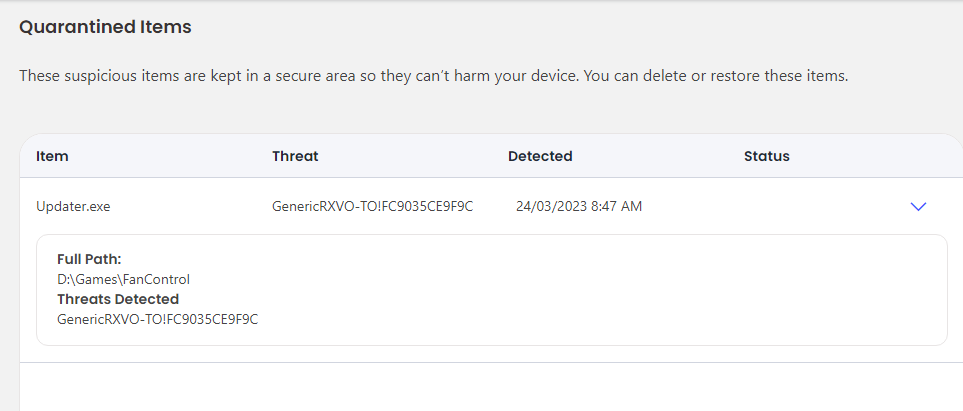 Mcafee Antivirus Called Out Latest Patch As Having A Virus · Issue 1649 · Rem0ofancontrol 