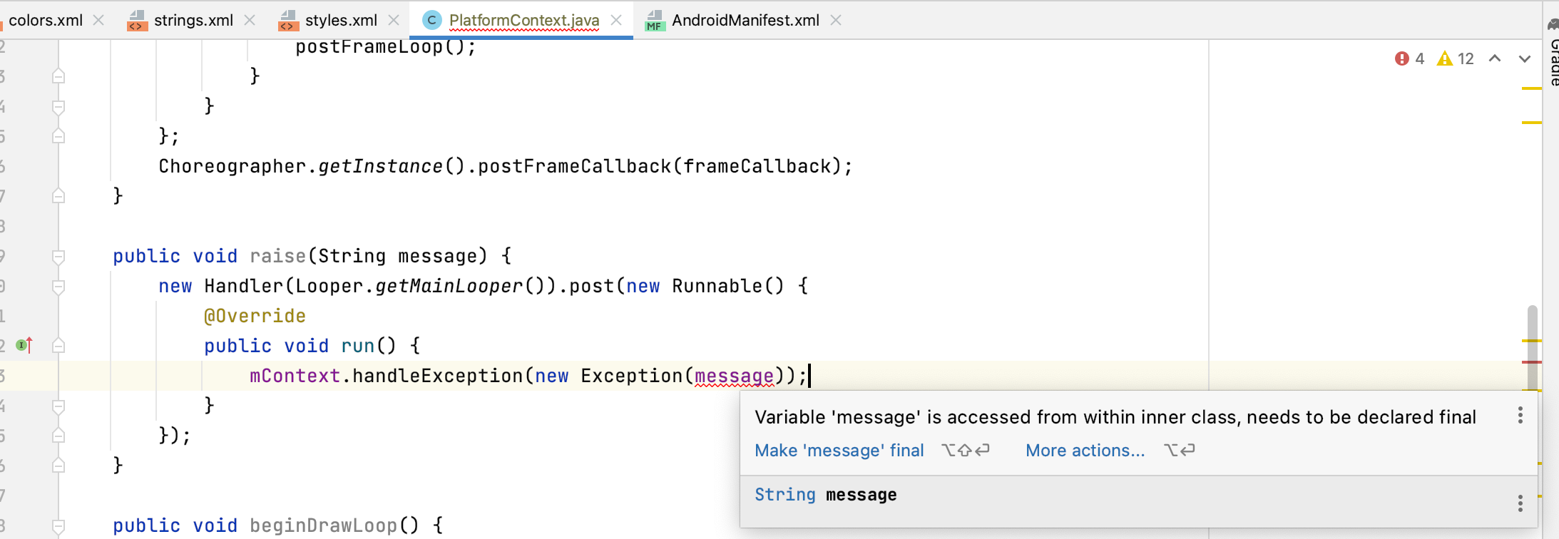 error: local variable in PlatformContext.java · Issue #317 · Shopify ...