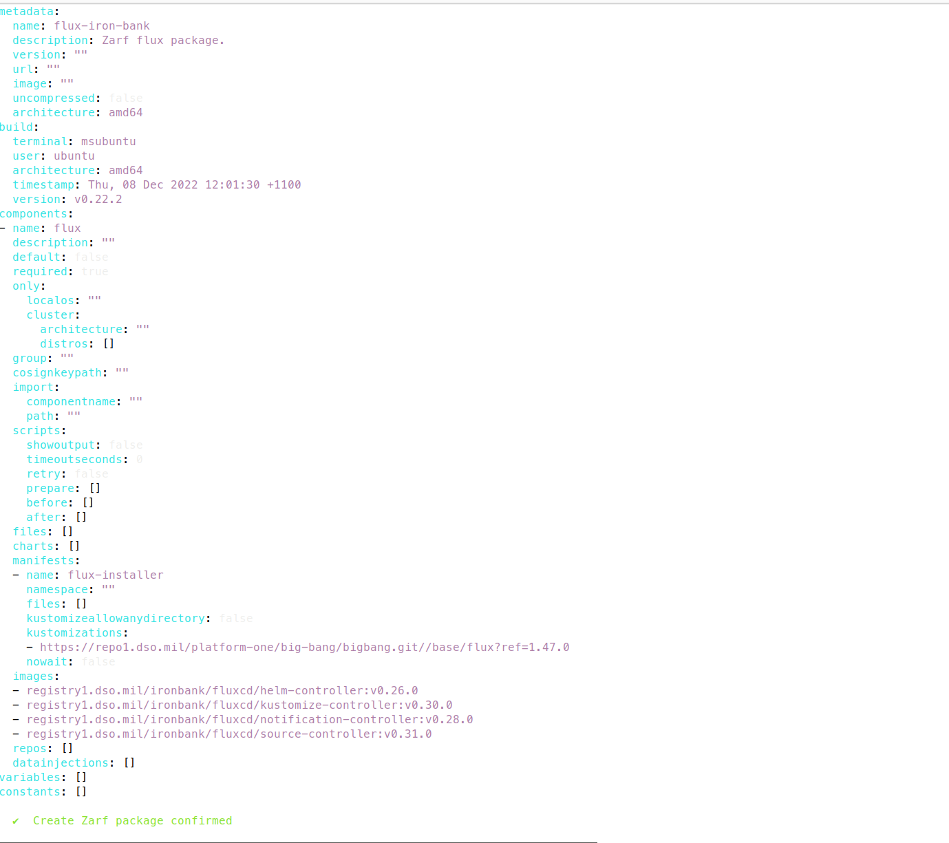 unable to build the kustomization for flux-iron-bank · Issue #1104 · zarf-dev/zarf · GitHub