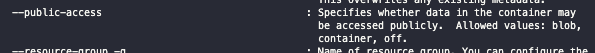 Using '--public-access off' when creating storage container causes creation to fail · Issue ...