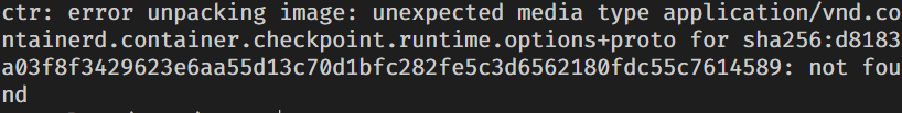 Cant Mount Container Checkpoint Image To Target Path · Issue 4731