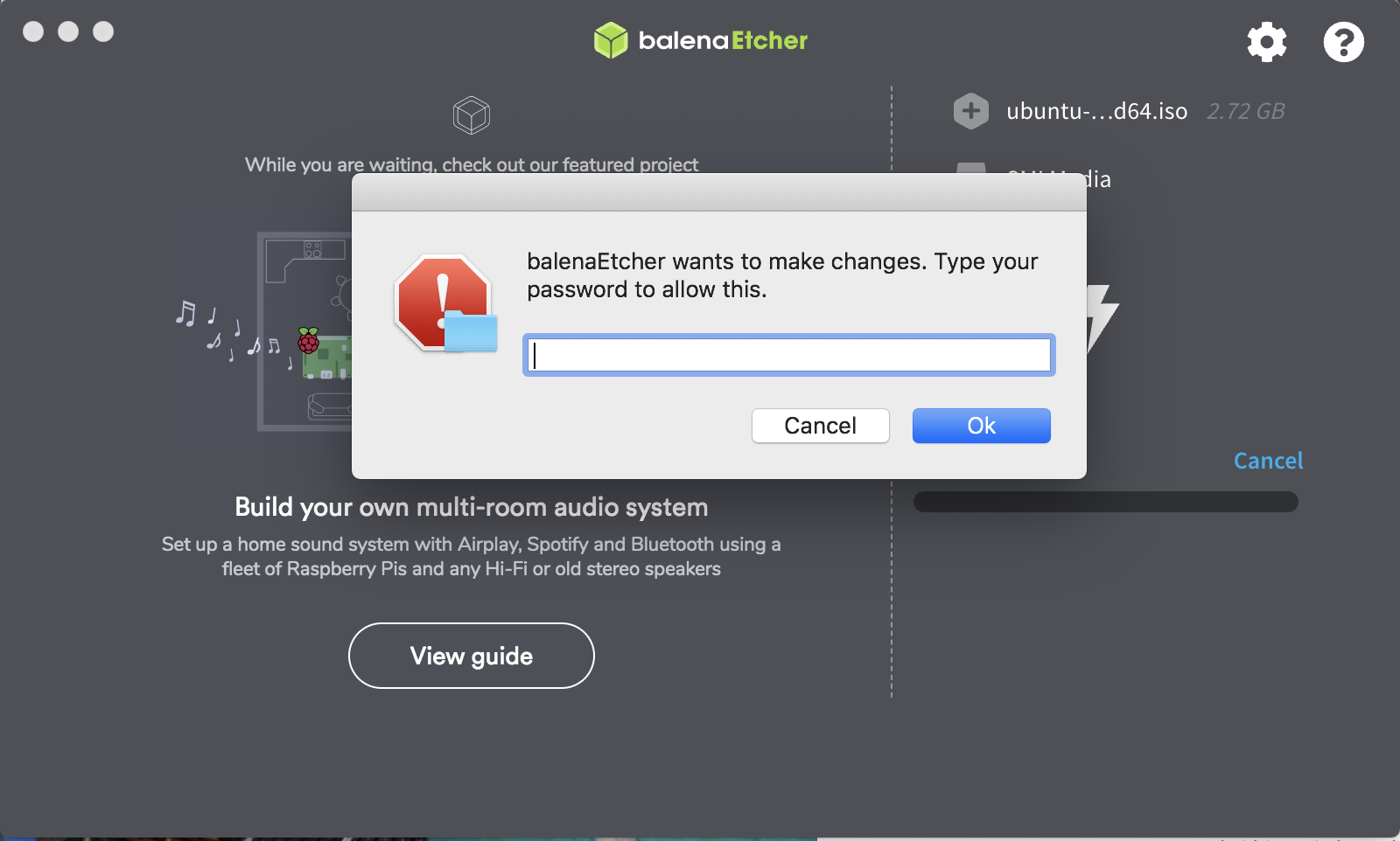 Unclear why the password is required (macOS) · Issue #2644 · balena-io/etcher · GitHub