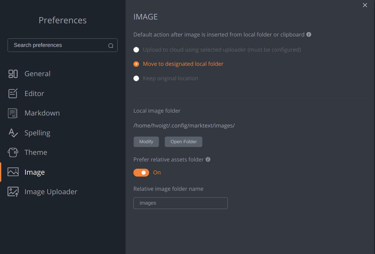 Absolute path for pasted images although local folder is configured · Issue #2510 · marktext ...